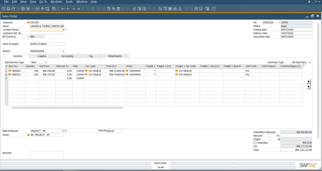 Sales Android Mobile App8 - Clockwork